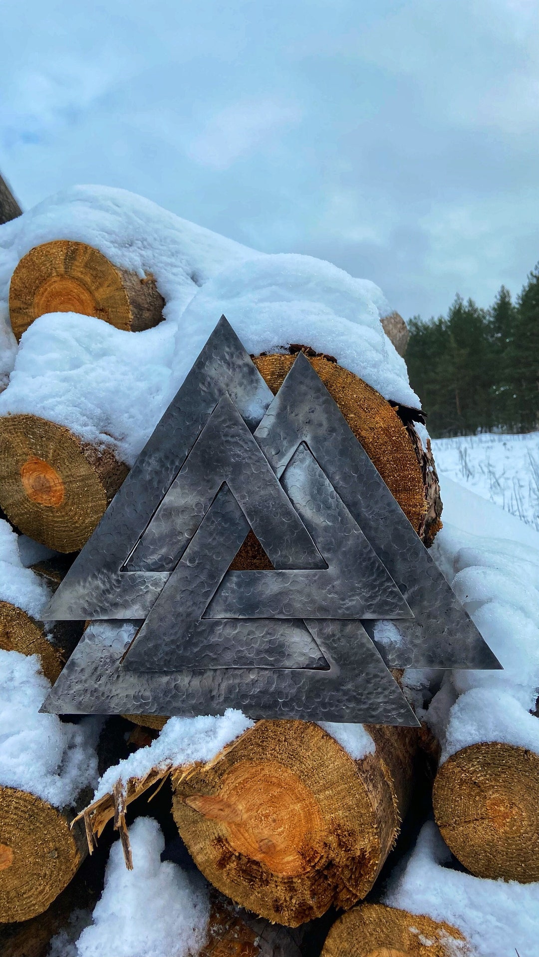Viking Wall Decor Valknut Odin Thor Nordic Pagan Heathen Old Norse Gift ...
