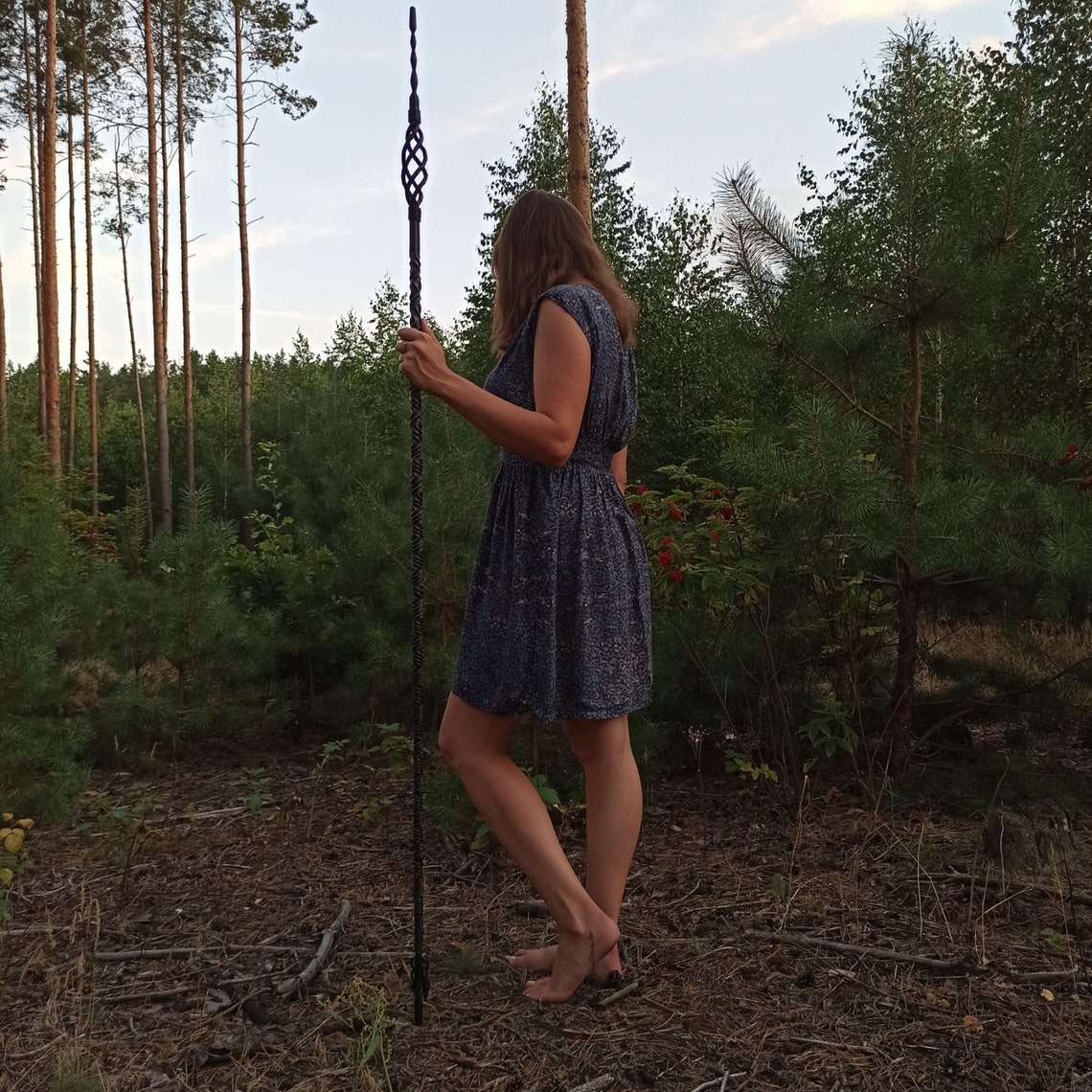 Long Shaman Staff Völva Staff Handmade Staff of the Vǫlur | Etsy