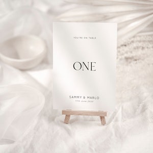 Modern Table Numbers Digital Download Table Numbers Corjl Template DIY ...