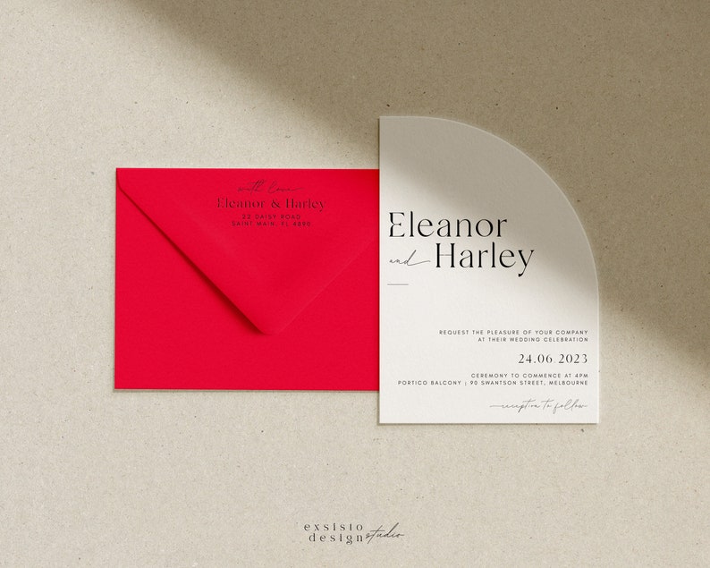 Personalized Wedding Envelope Template Envelope For Wedding Invitation Set With Guest Name Diy