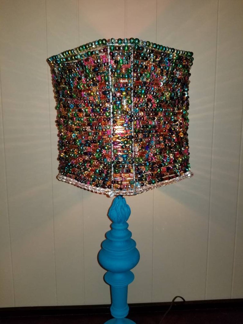 Beaded Lampshade | Etsy Beaded Lampshade | Etsy