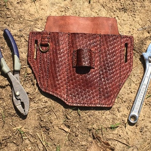 Ranch Buddy, Handmade Leather Sheath for Wrenches and Screwdrivers ...