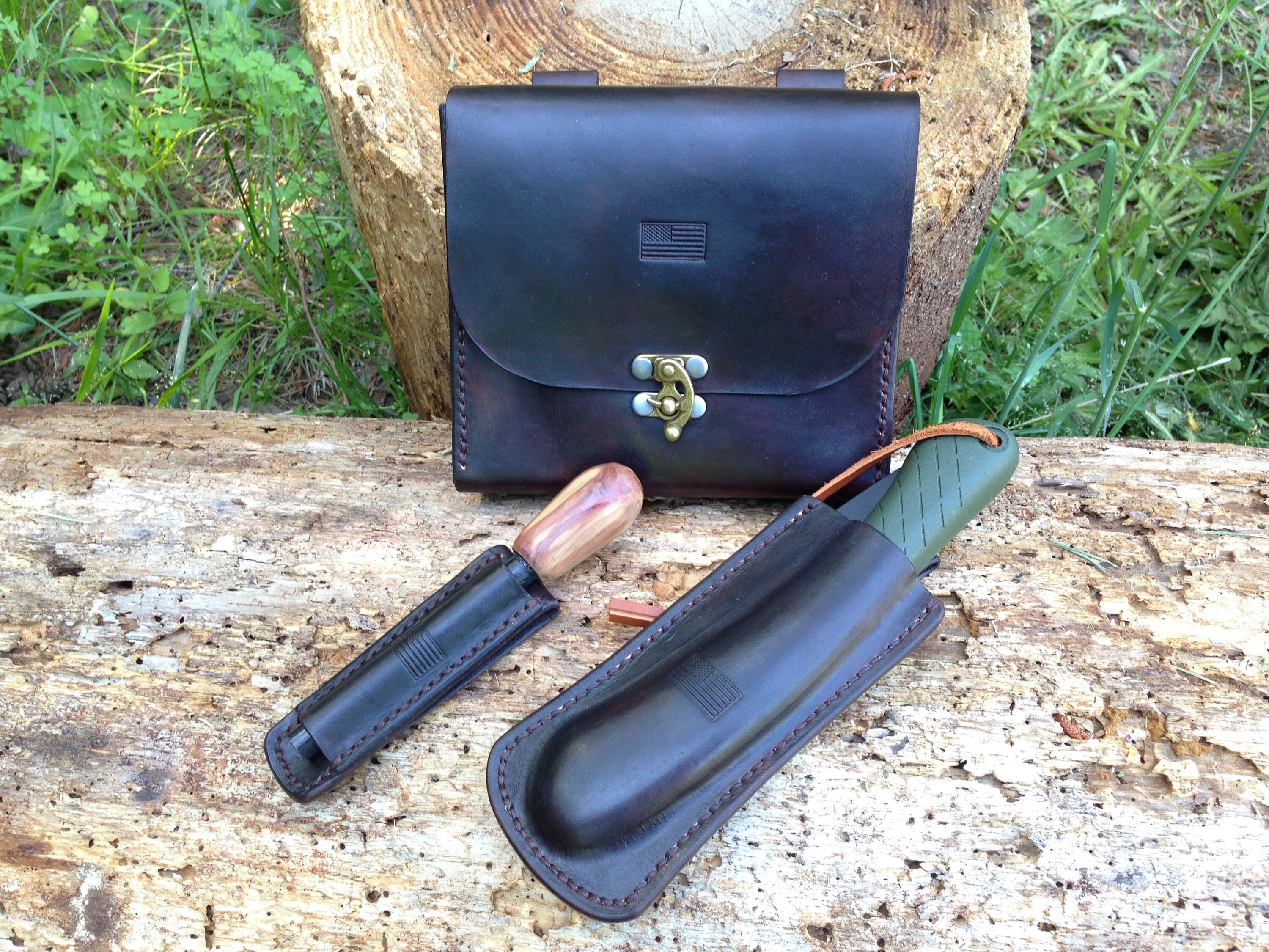 Handmade Leather Bag American Made EDC Bushcraft Possibles - Etsy