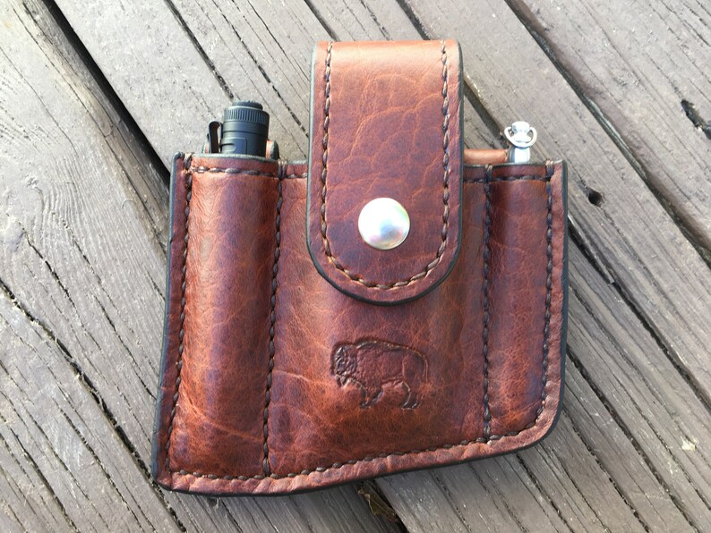 American Made Bison Leather Sheath multitool Leatherman - Etsy