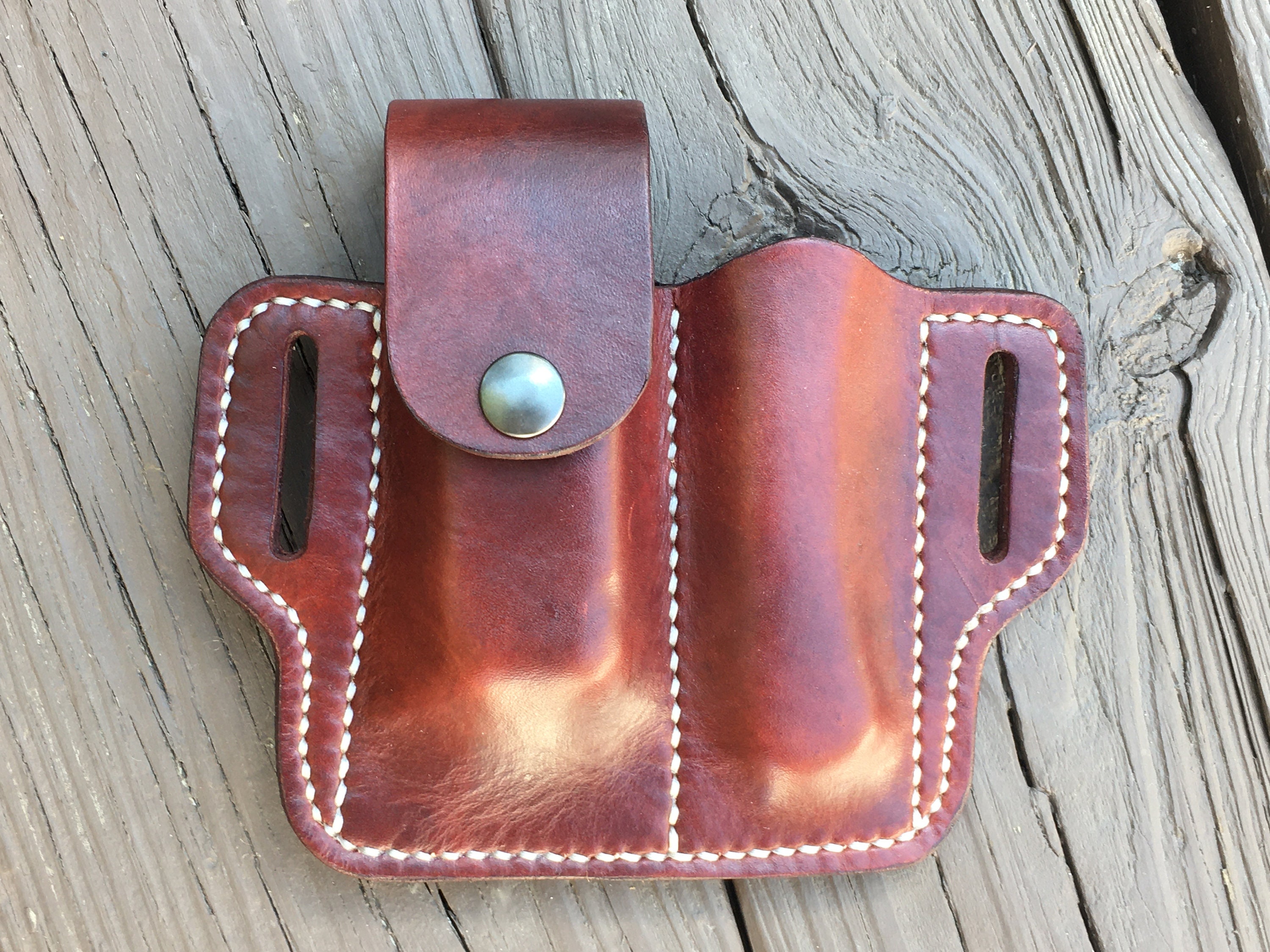 Handmade Leather Sheath for Buck 110 & Leatherman EDC | Etsy