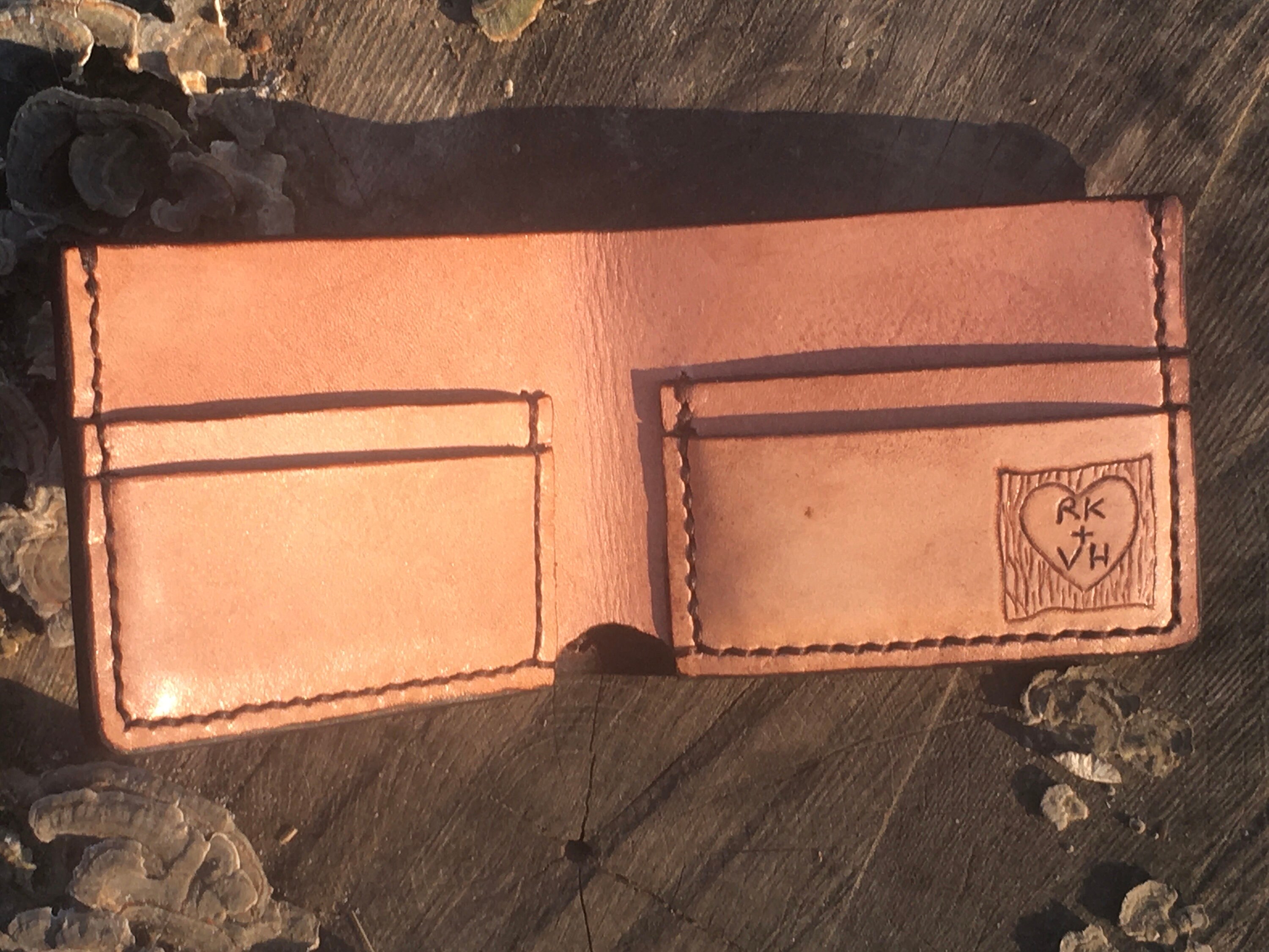 Custom Handcarved Leather Wallet EDC | Etsy