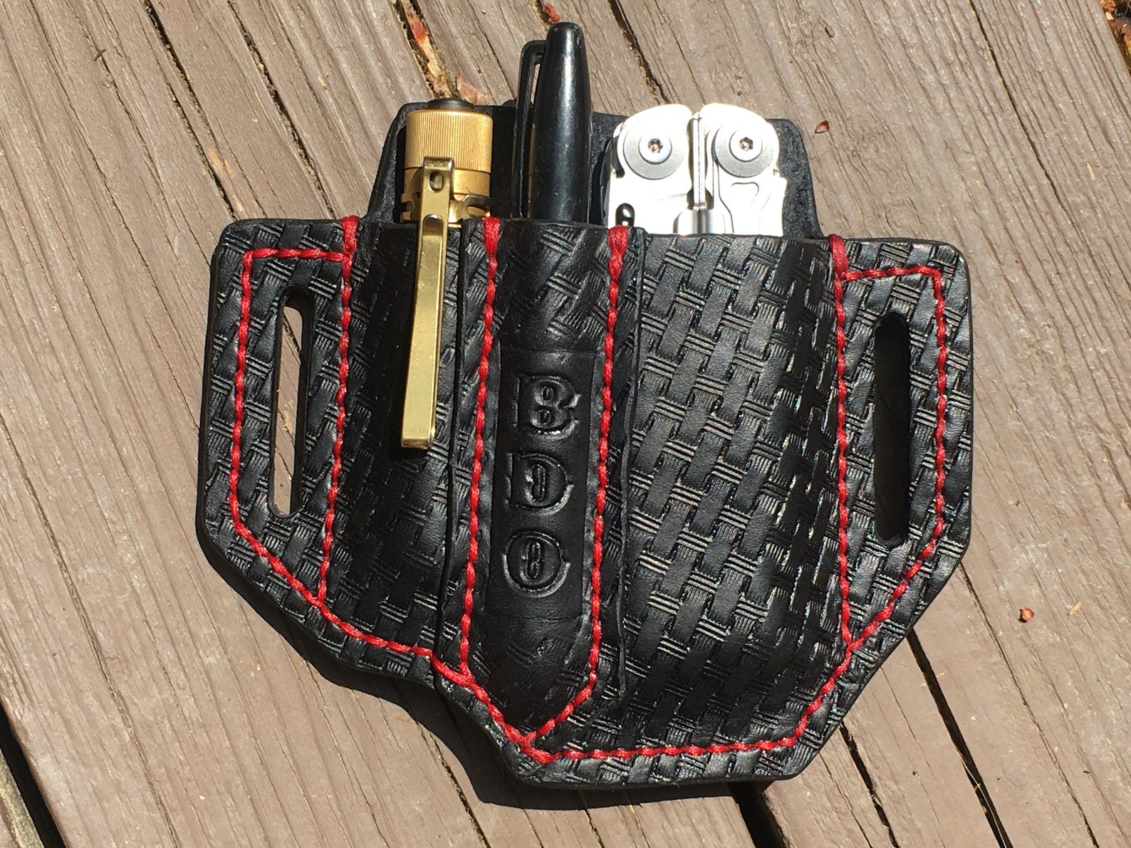 Handmade Leather Sheath for Multitool Flashlight Pen EDC - Etsy