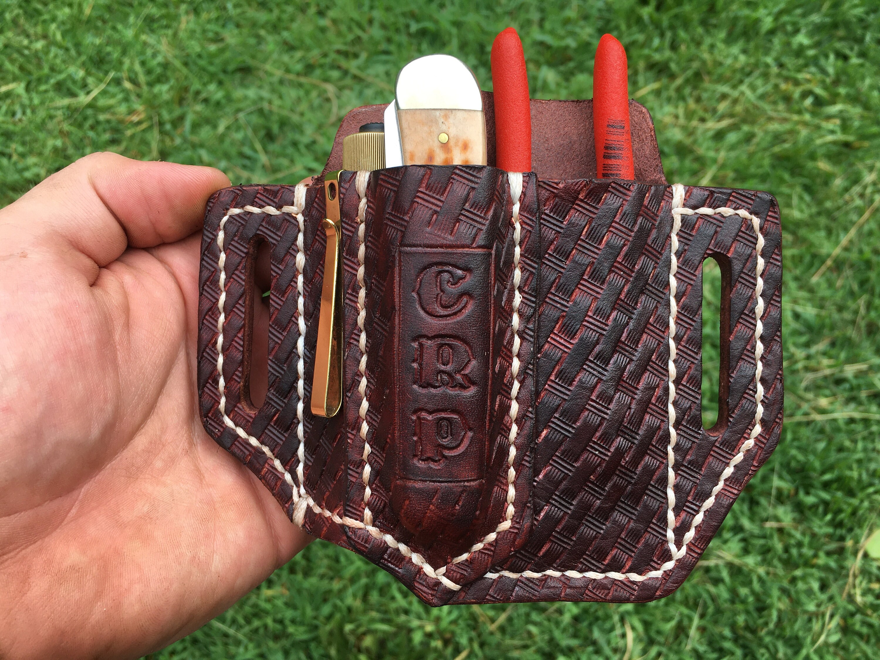 Handmade Leather Sheath for Multitool Flashlight Pen EDC - Etsy