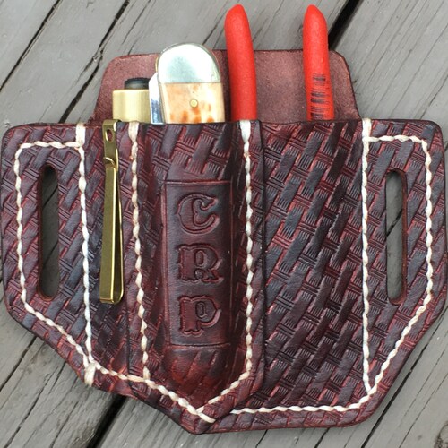 Handmade Leather Sheath for Multitool Flashlight Pen EDC - Etsy
