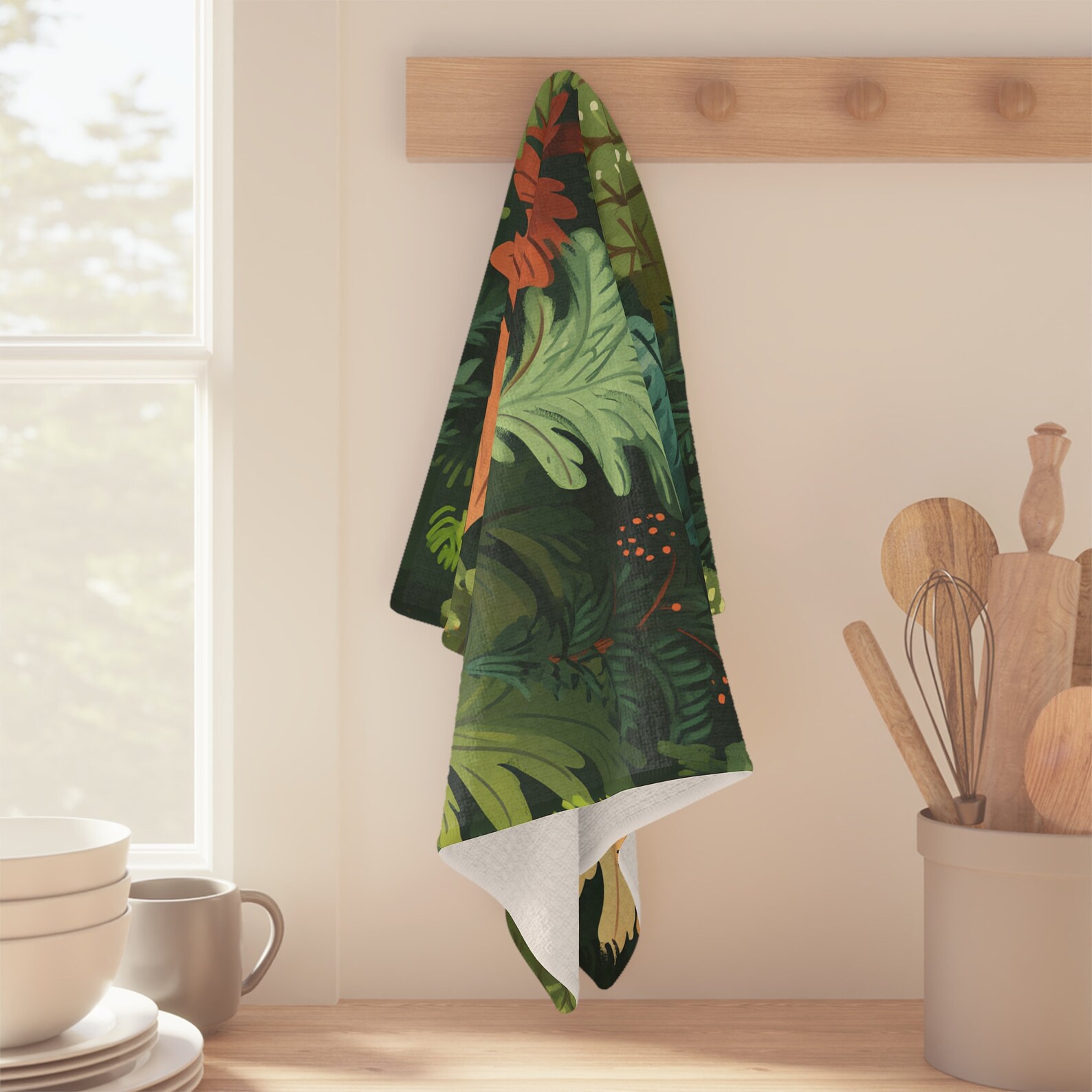 Kitchen Towel, Pine Tree Design Microfiber Tea Towel - Etsy