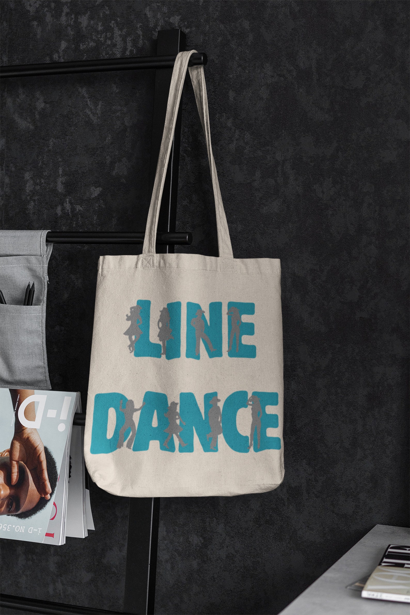 Line Dance Cotton Canvas Tote Bag, Line Dance Gift - Etsy