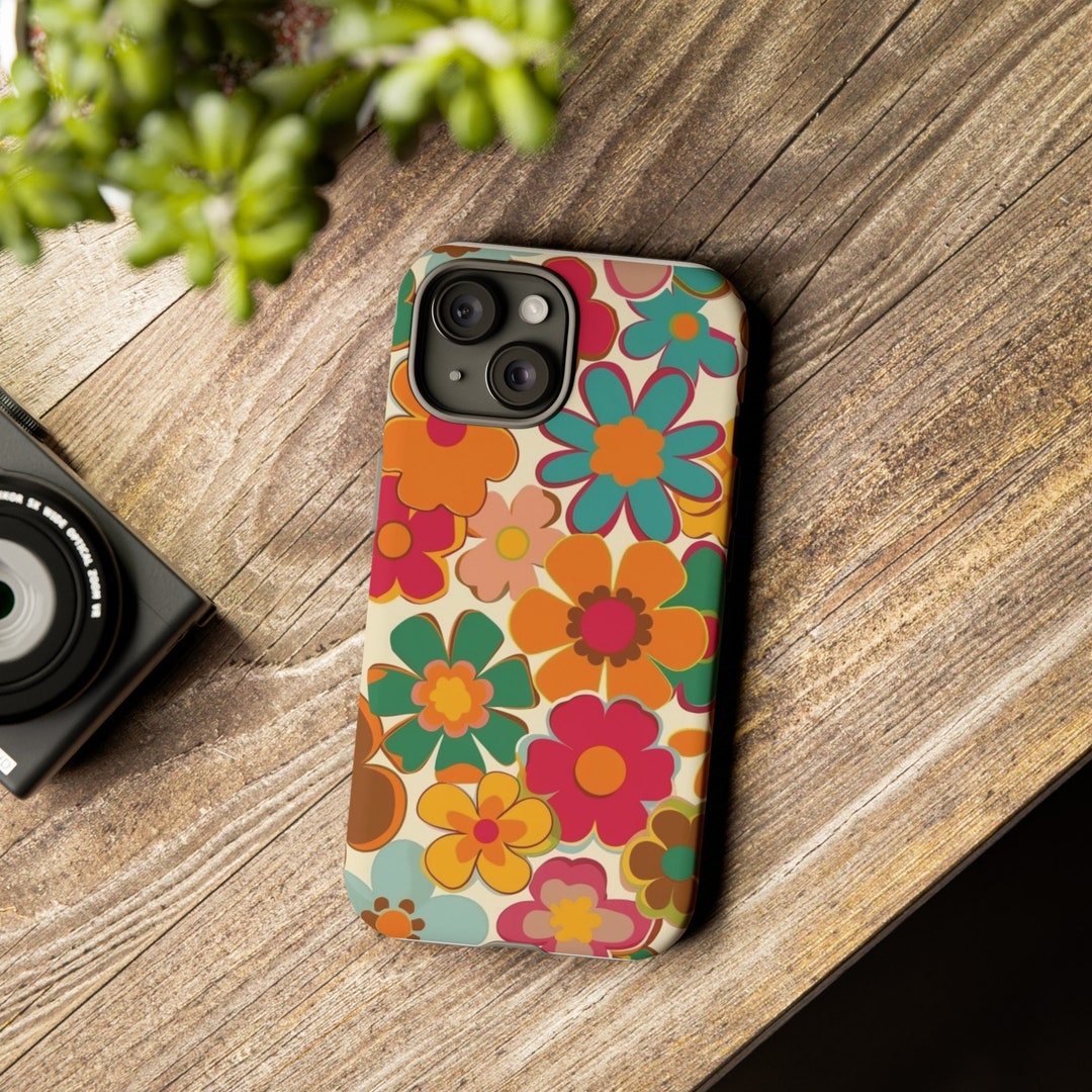 Retro Groovy Flower Cell Phone Case, iPhone Case, Android Phone Case ...