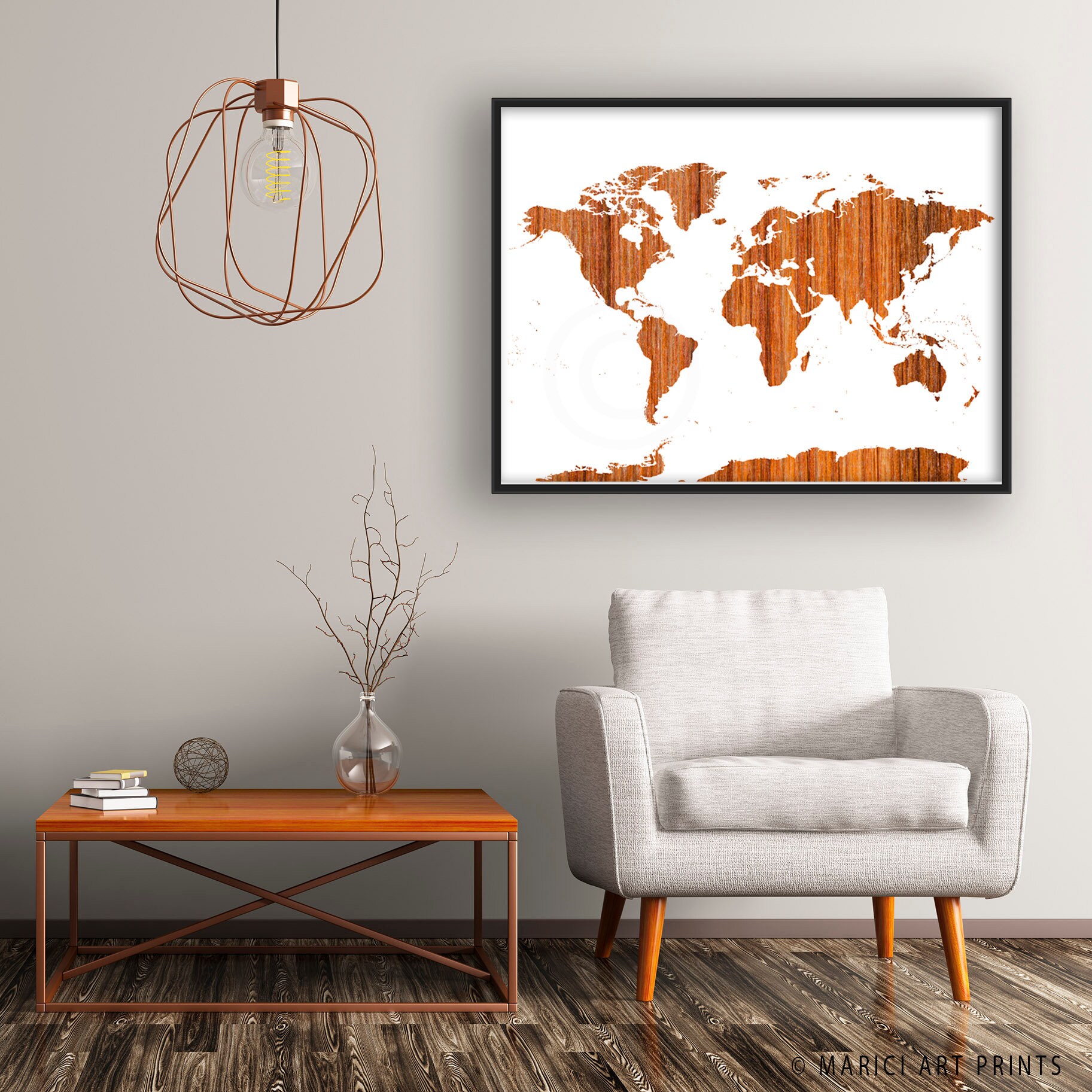 World Map Printable Texture Wood Wall Art World Map With - Etsy
