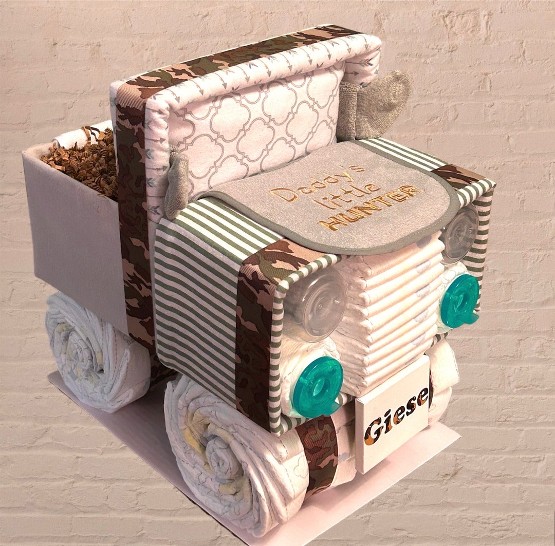 Diaper Truck Boy Diaper Cake Diaper 4x4 Baby Truck With Diapers Gift ...