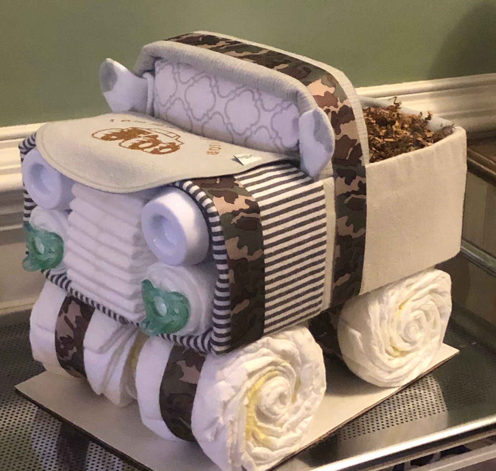 Diaper Monster Truck Boys Diaper Cake Diaper 4x4 Diaper - Etsy