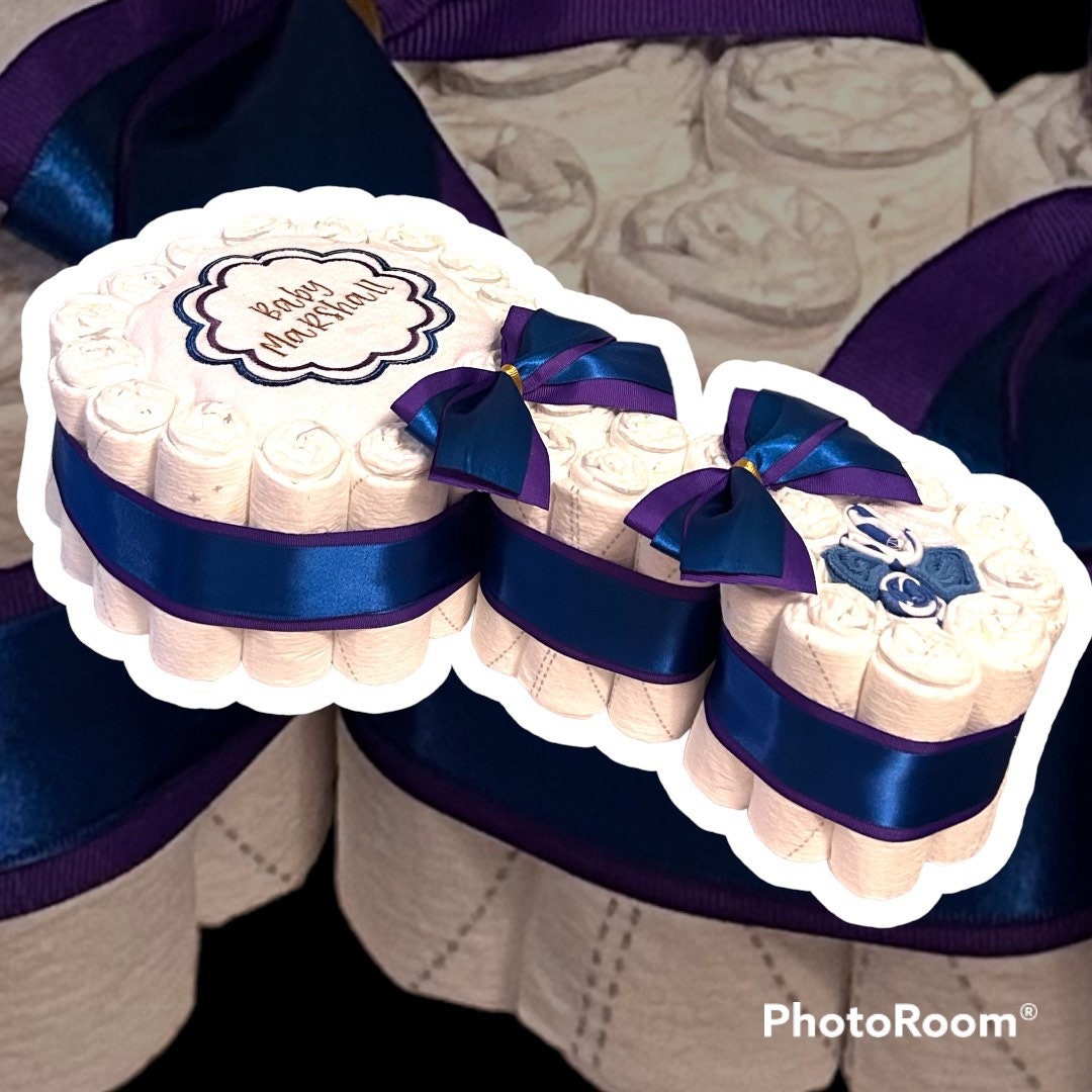 Diaper Rattle Gift for Baby Shower Centerpiece for Baby Gift for ...