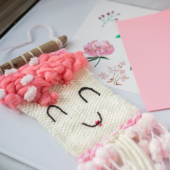 Pink Nursery Handwoven Wall Hanging. - Etsy