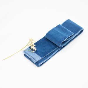 Rust and Blue Thick Velvet Ribbon for Weaving and All Kind of Crafts ...