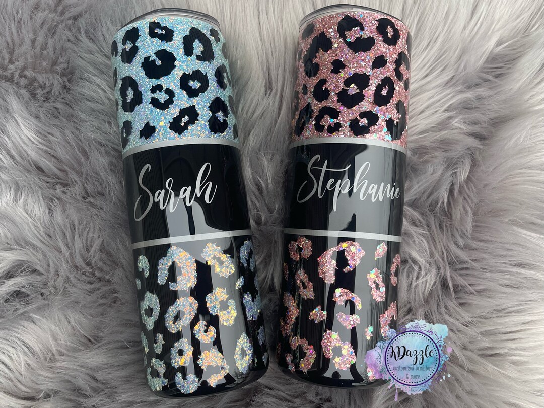 Cheetah Leopard Print Tumbler | Personalized Tumbler | Stainless Steel ...