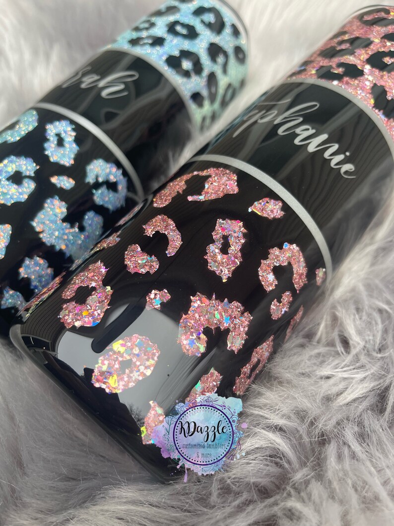 Cheetah Leopard Print Tumbler Personalized Tumbler - Etsy