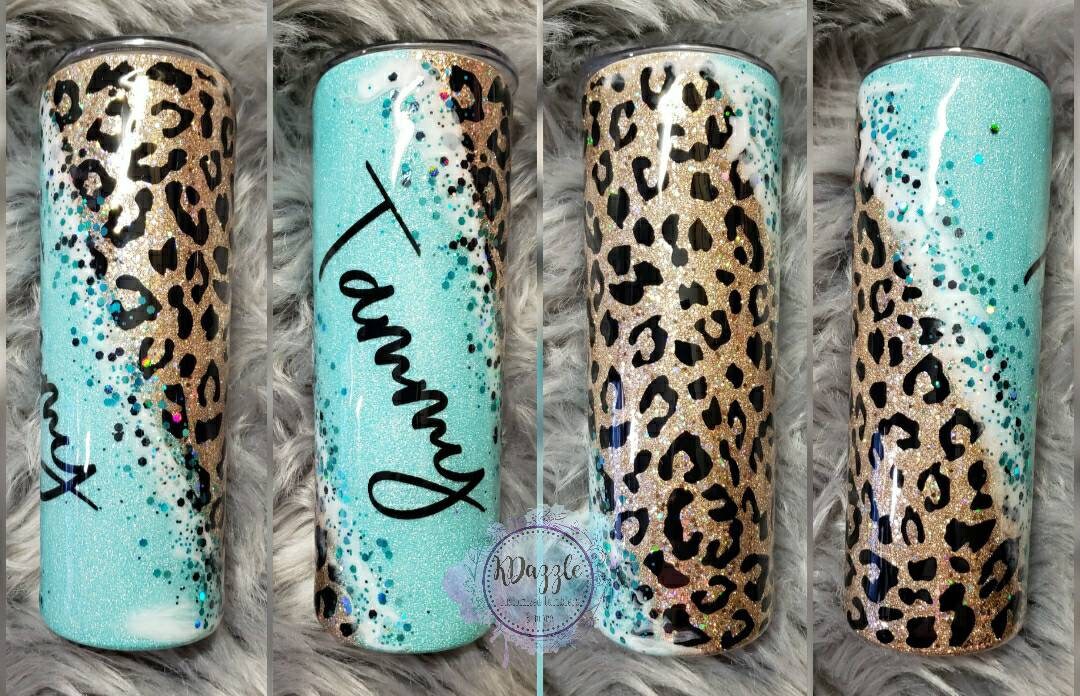 Drink & Barware Drinkware Tumblers & Water Glasses Bling Animal Print ...