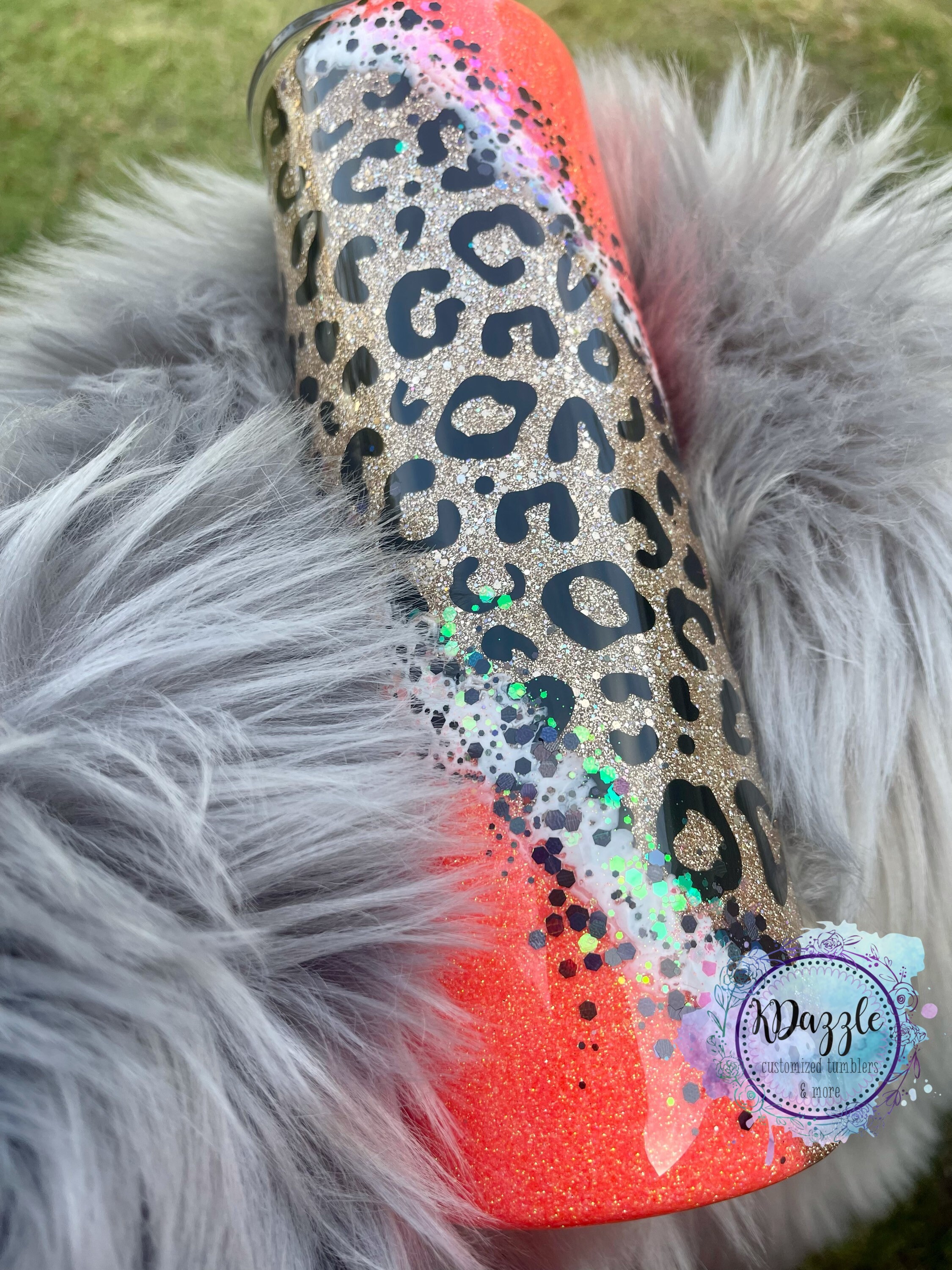 Cheetah Leopard Print Tumbler Personalized Tumbler - Etsy