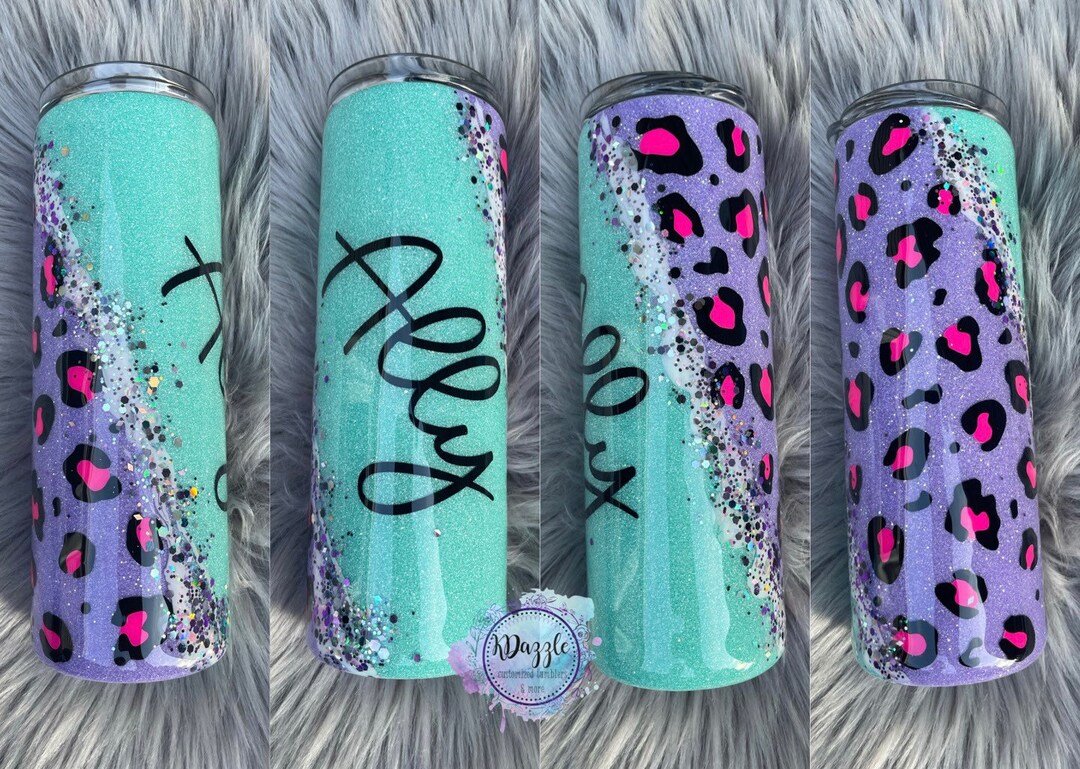 Cheetah Leopard Print Tumbler Personalized Tumbler Stainless Steel ...