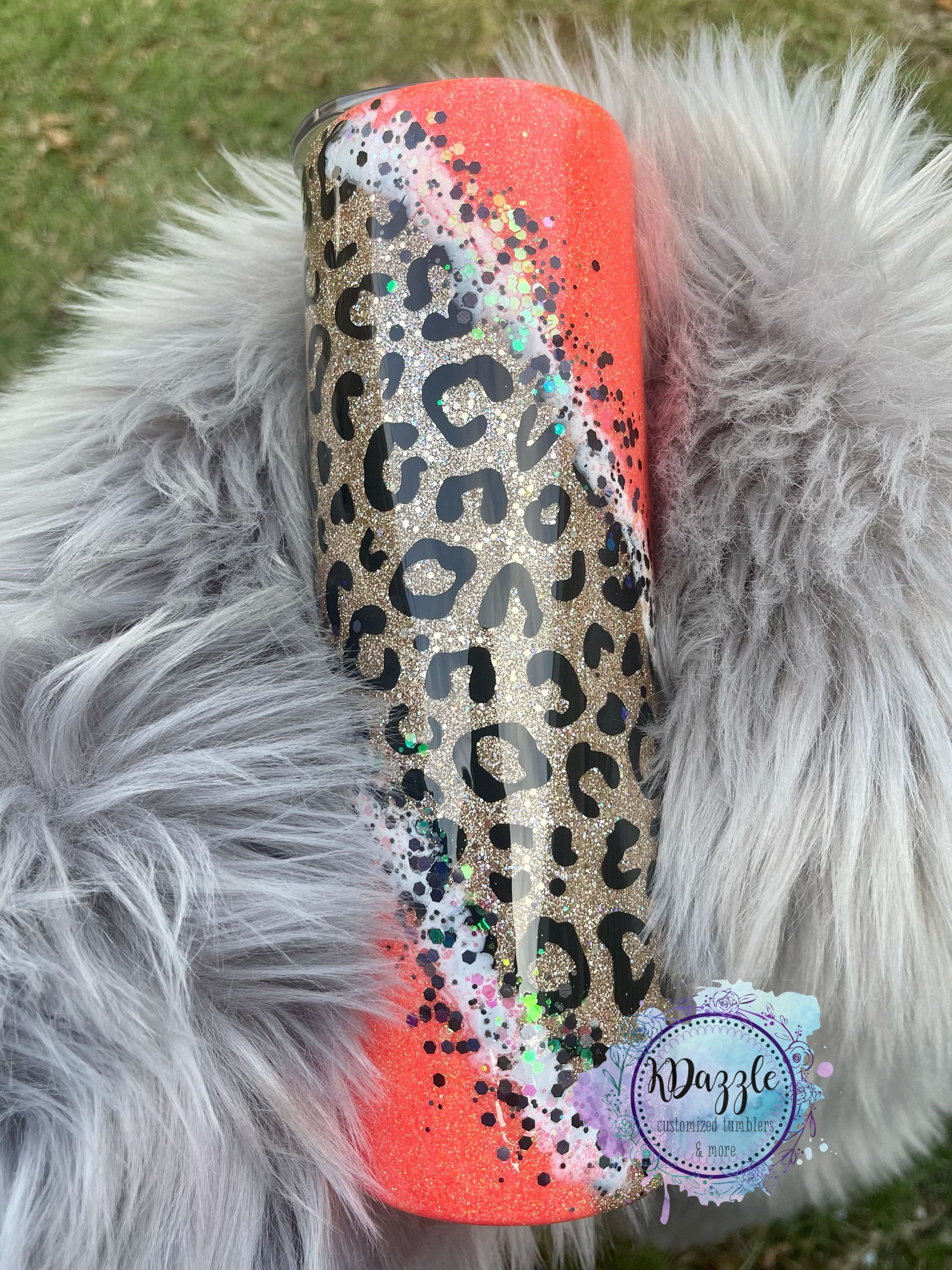 Cheetah Leopard Print Tumbler Personalized Tumbler - Etsy