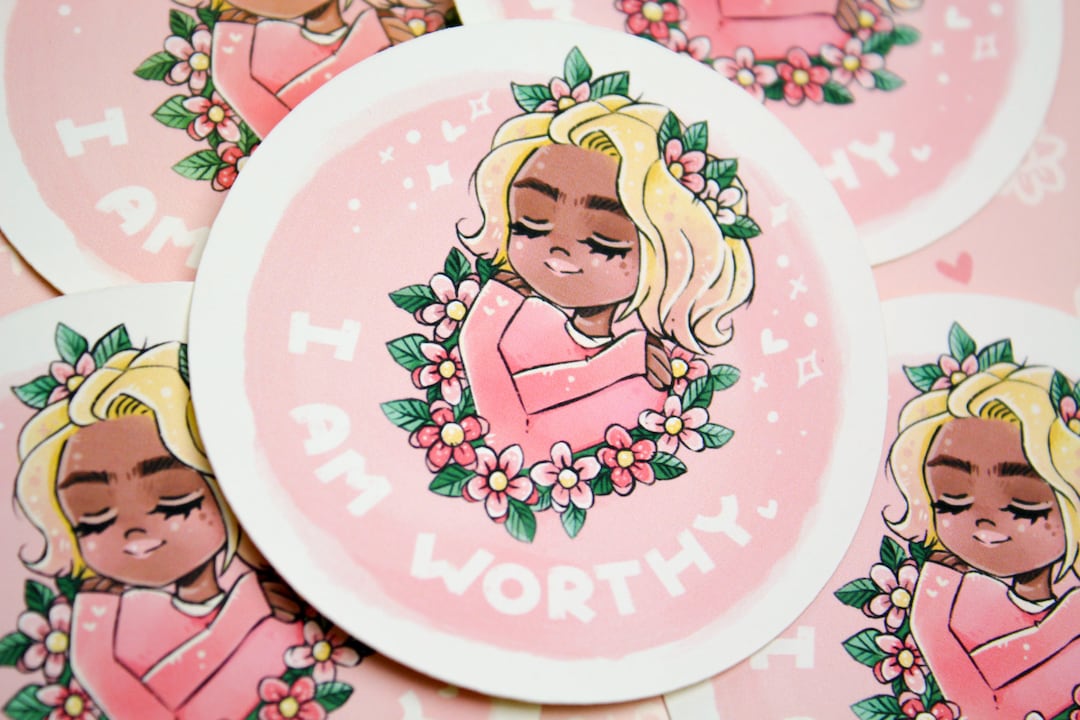 I'm Worthy Self-love Sticker - PAPER or VINYL Sticker - Etsy