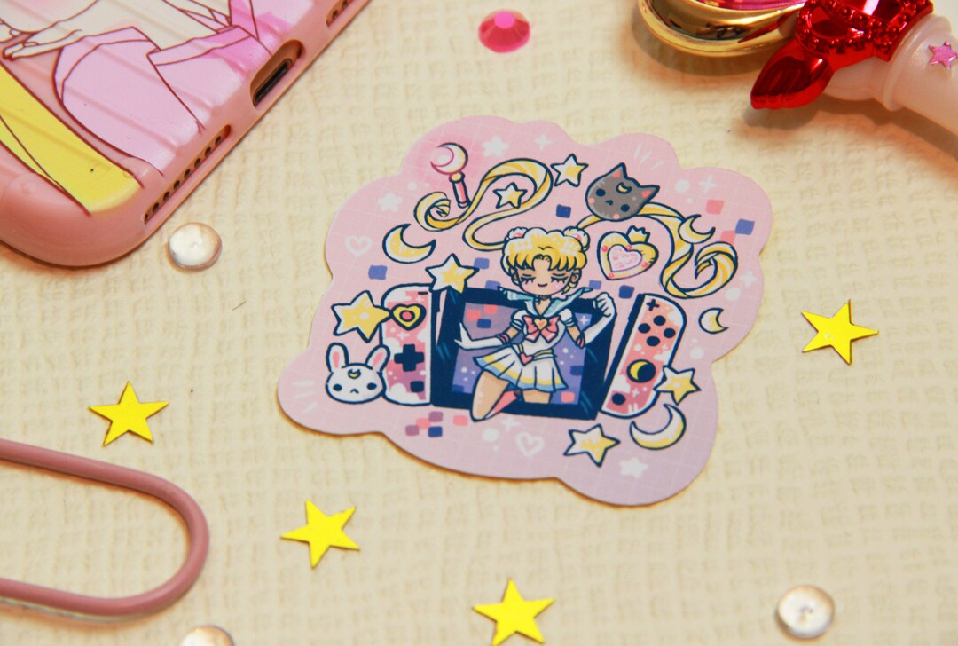Magical Girl - Cute Console Stickers - 1 Sticker - Etsy