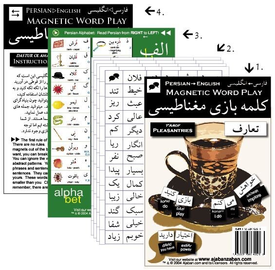 Pleasantries Persian-english Word Magnets - T'arof - تعارف - Etsy
