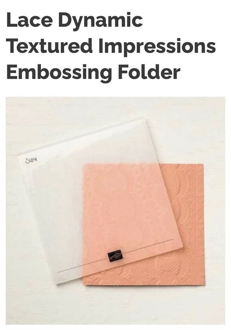 Stampin Up Retired Embossing Folders Brand New - Etsy