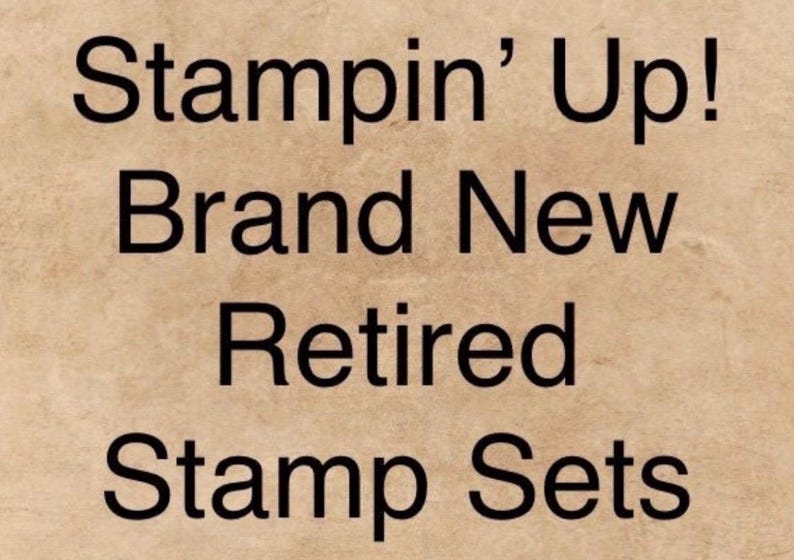 Stampin’ up Brand New Retired Stamp Sets - Etsy