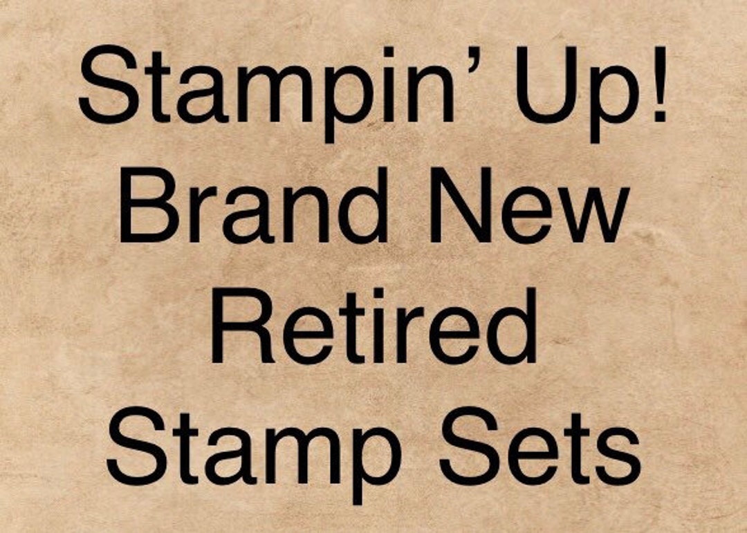 Stampin’ up Brand New Retired Stamp Sets - Etsy