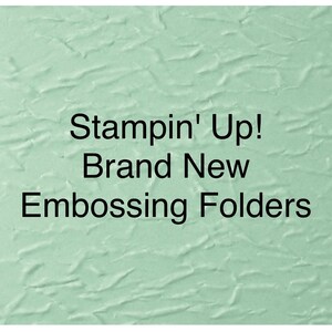 Stampin Up Retired Embossing Folders Brand New - Etsy