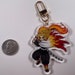 Demon Killer Flame Samurai Keychain Charm - Etsy