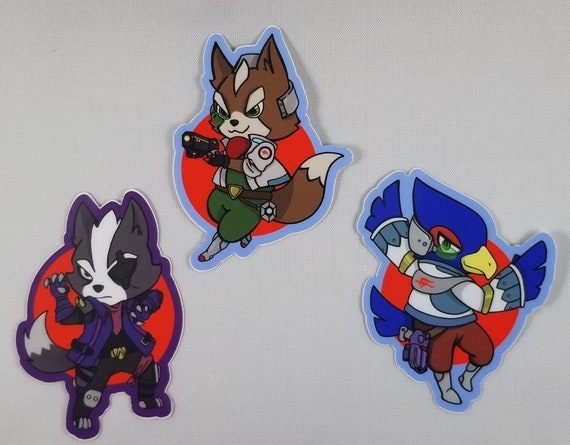 3 Inch Star Fox Stickers - Etsy