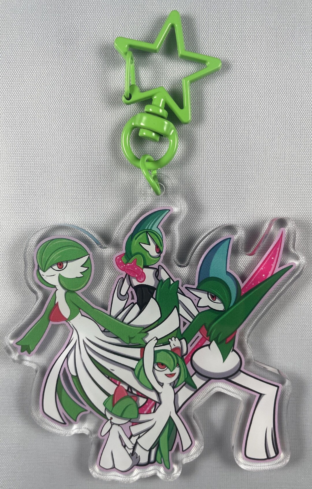 Ralts Kirlia Gardevoir Gallade Iron Valiant Evolution Pokemon Keychain ...