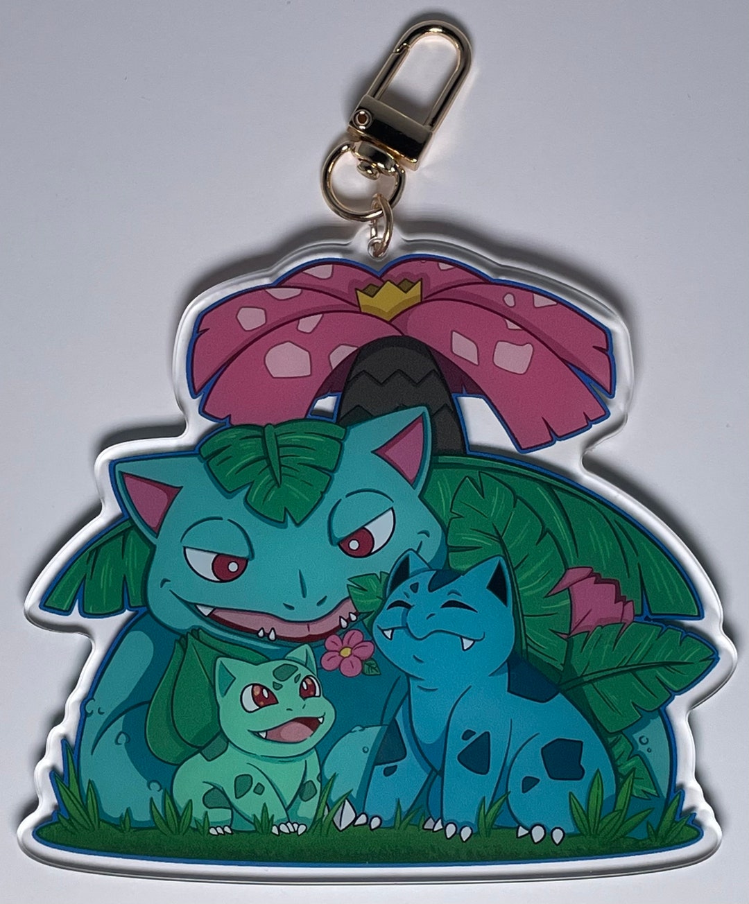 Bulbasaur Ivysaur Venasaur Evolution Keychain Charm - Etsy