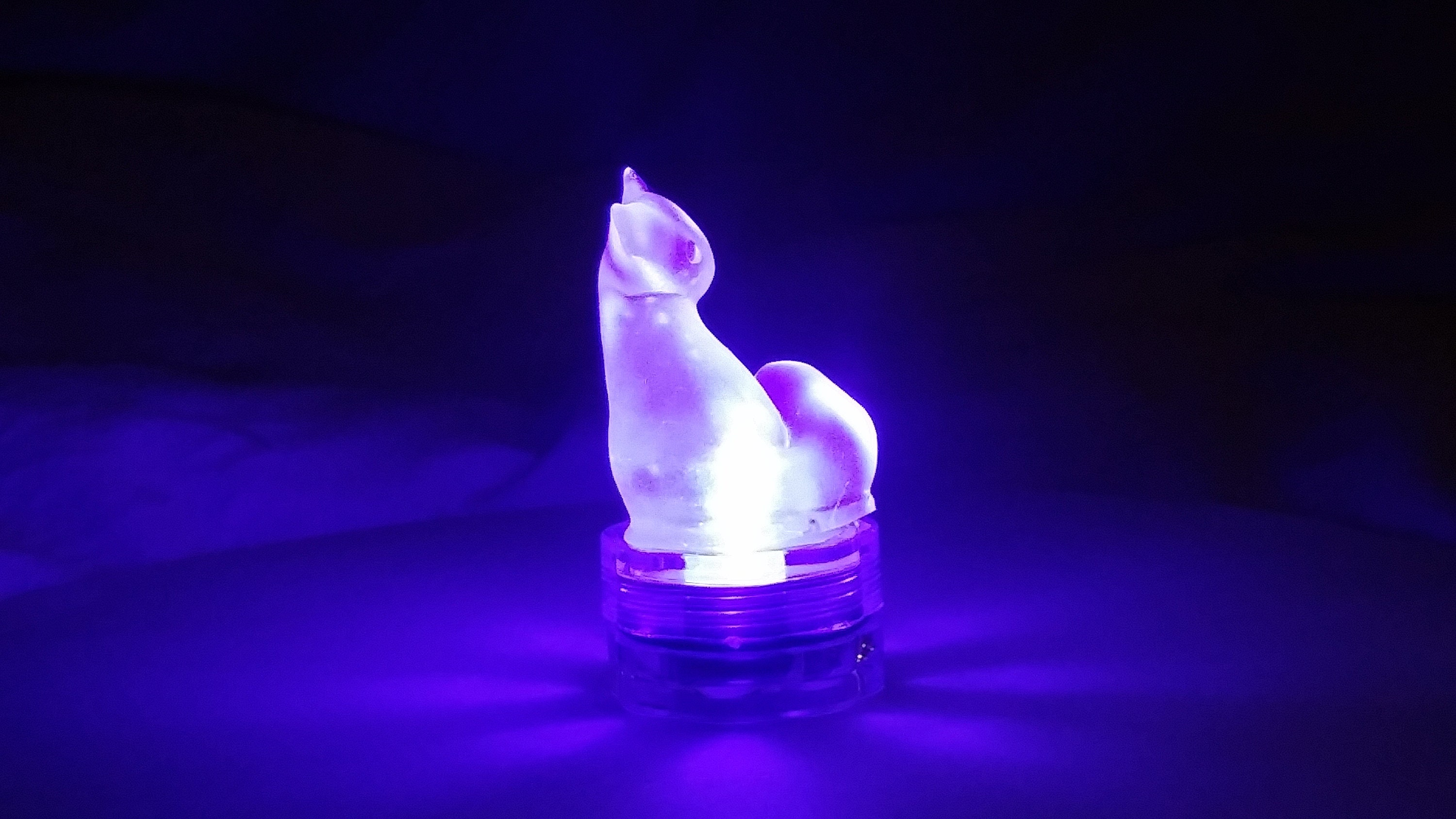 Light-up Cat Purple Night Light | Etsy