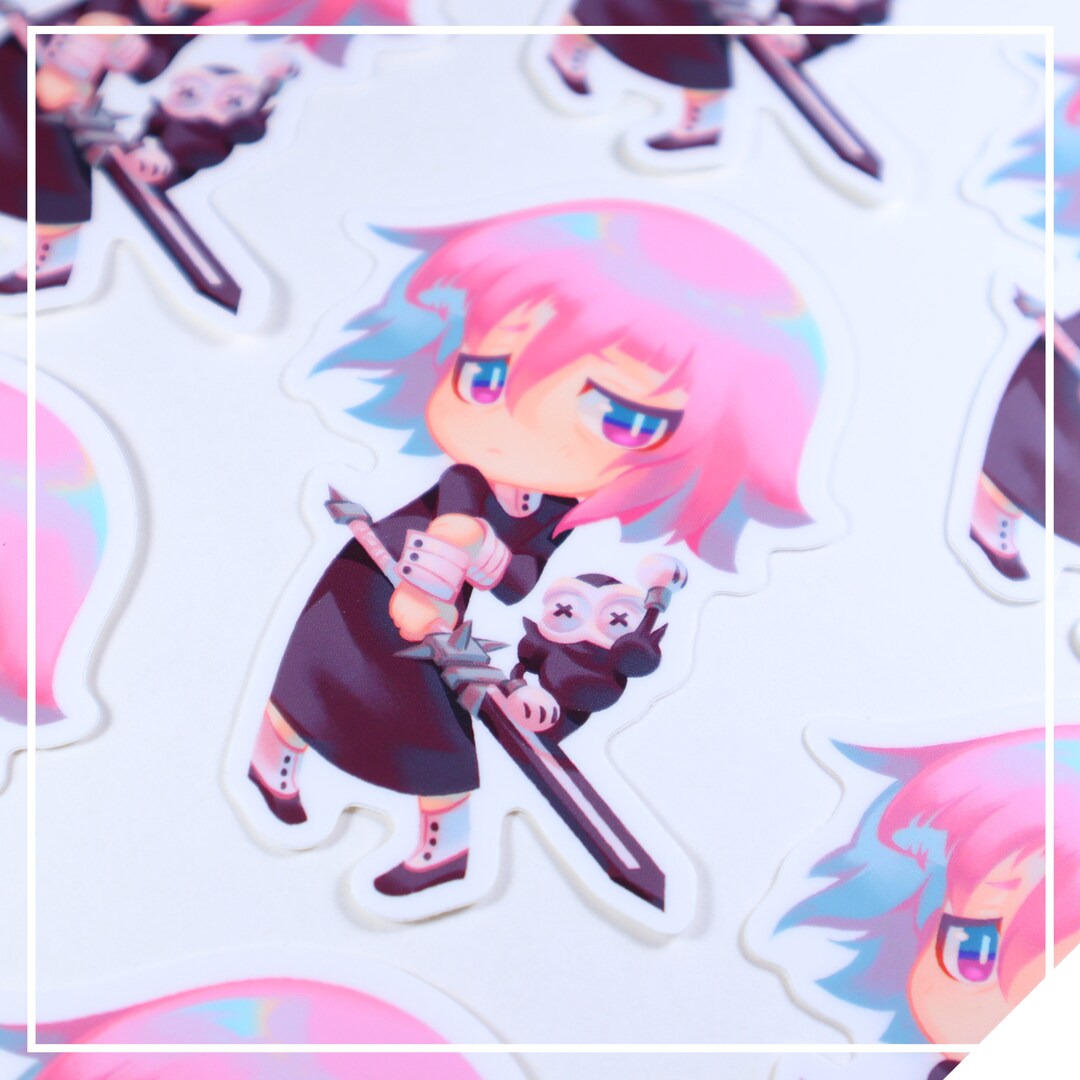 Sword Kid Lavender // 3in Vinyl Sticker - Etsy