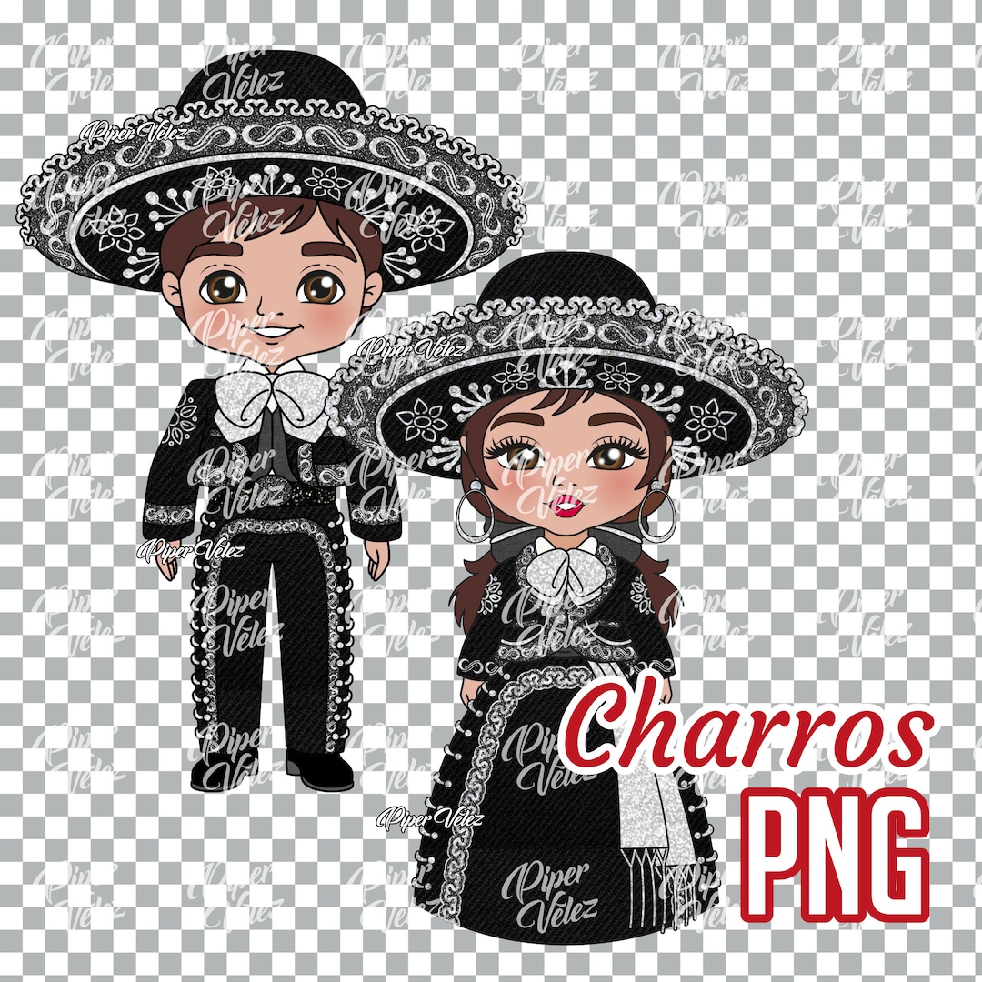 Charro y Charra Clipart PNG - Etsy España