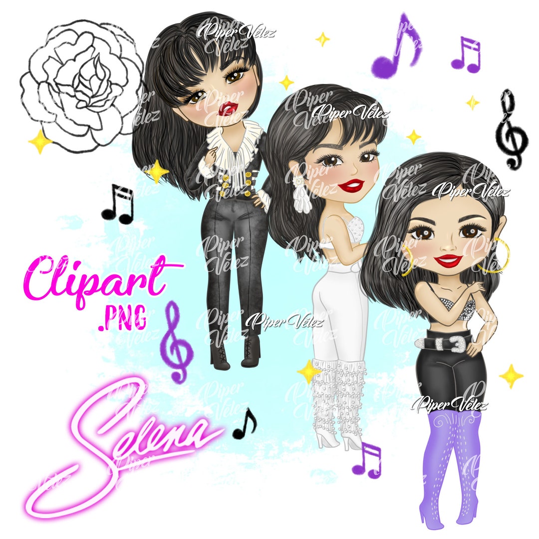 Selena Quintanilla Original Clipart Set 2 - Etsy