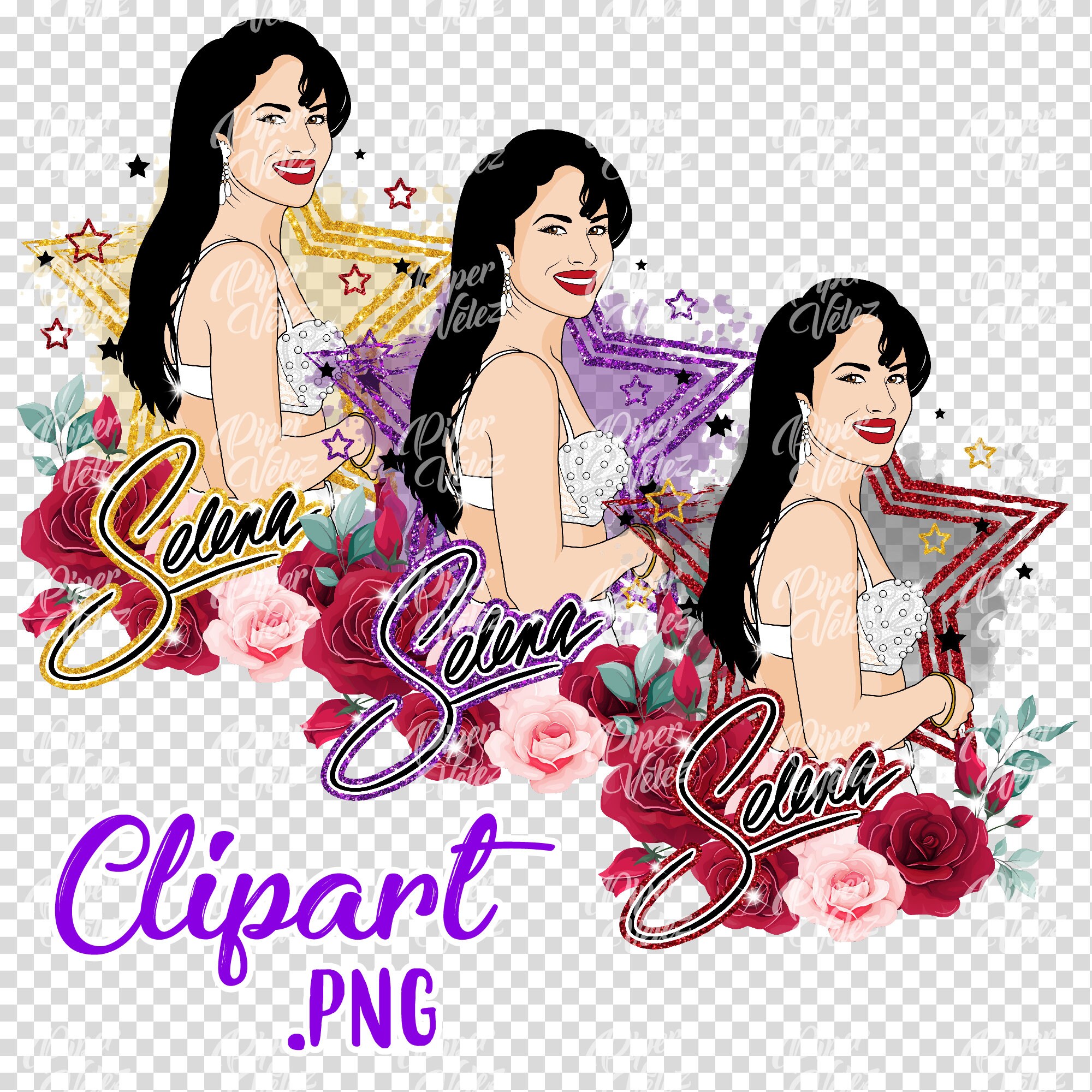 Selena Quintanilla Clipart 3 - Etsy