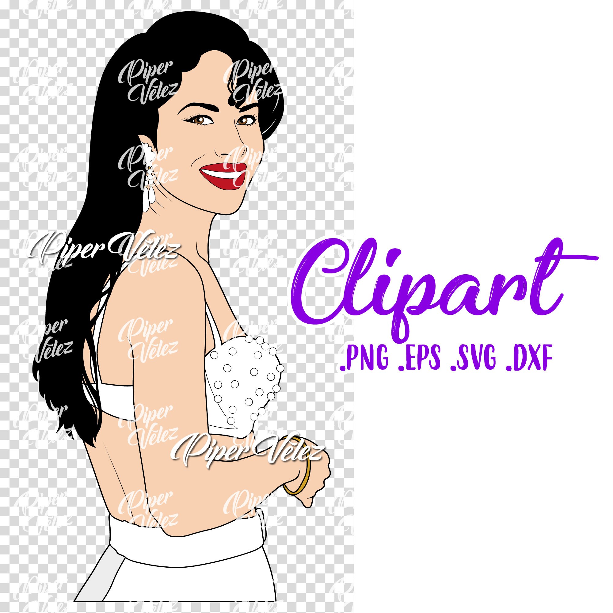 Selena Quintanilla Clipart SVG EPS DXF - Etsy Australia