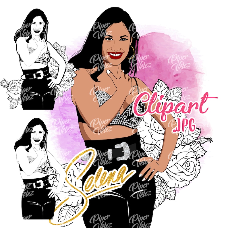 Selena Quintanilla Clipart SVG EPS DXF - Etsy España