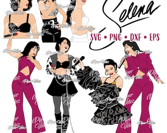 Selena Quintanilla Clipart SVG EPS DXF | Etsy