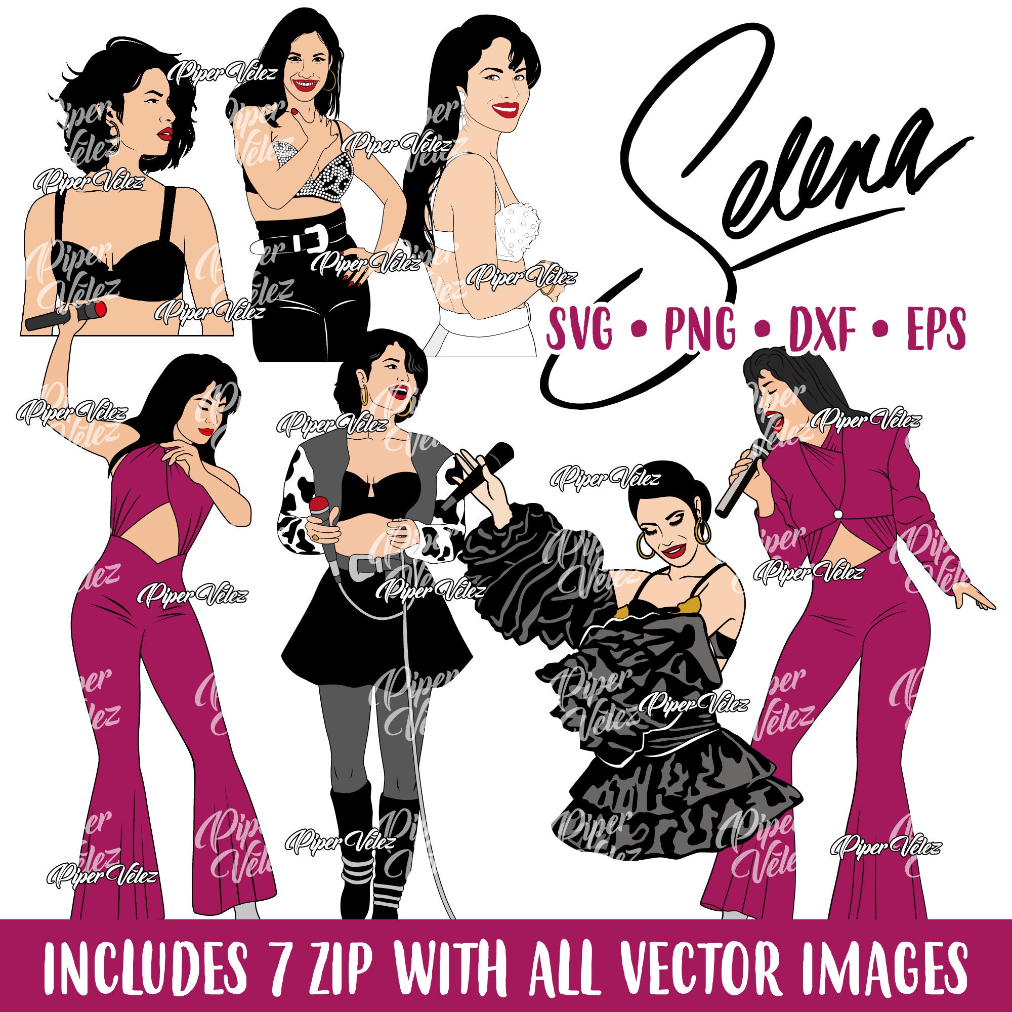 Selena Quintanilla Collection SVG EPS DXF - Etsy España