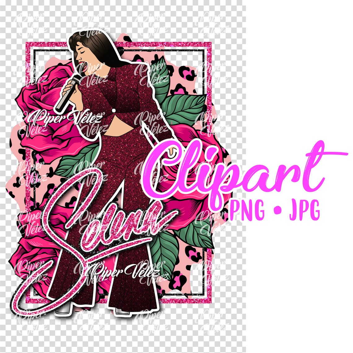 Selena Quintanilla Clipart PNG JPG - Etsy