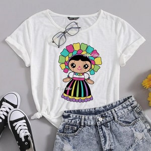 Mexican Doll Clipart PNG SVG Vector Muñeca Lele - Etsy México